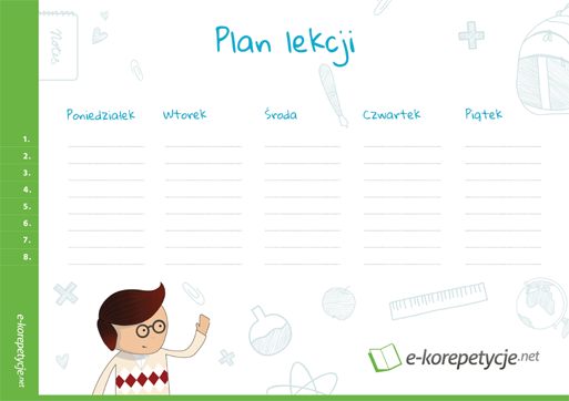 Plany lekcji do wydrukowania