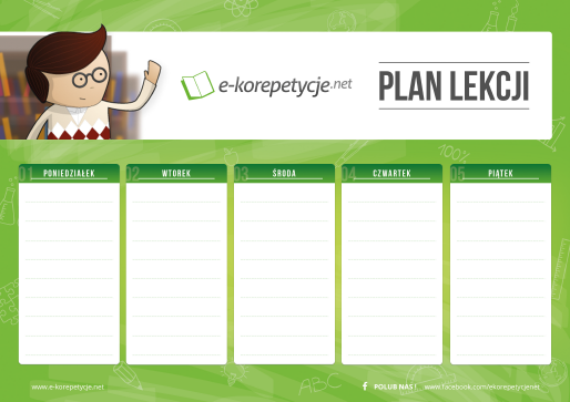 Plany lekcji do wydrukowania